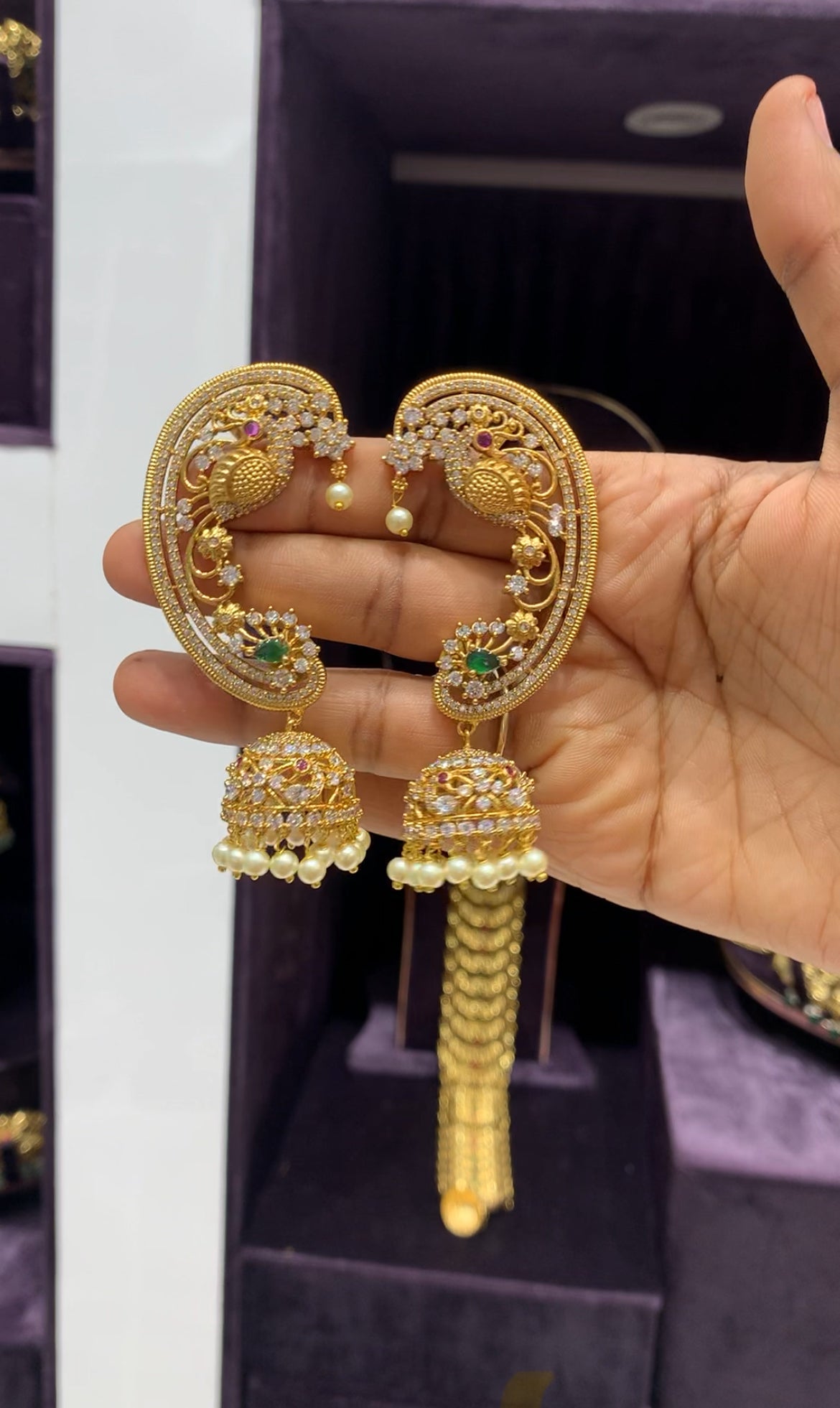 Beautiful ear cuffs – Sujatha Gold Covering Works