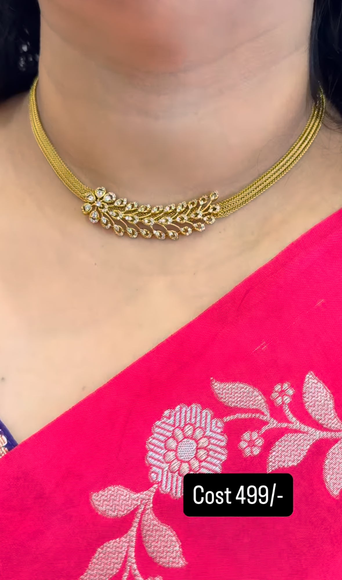 Beautiful chocker set – Sujatha Gold Covering Works