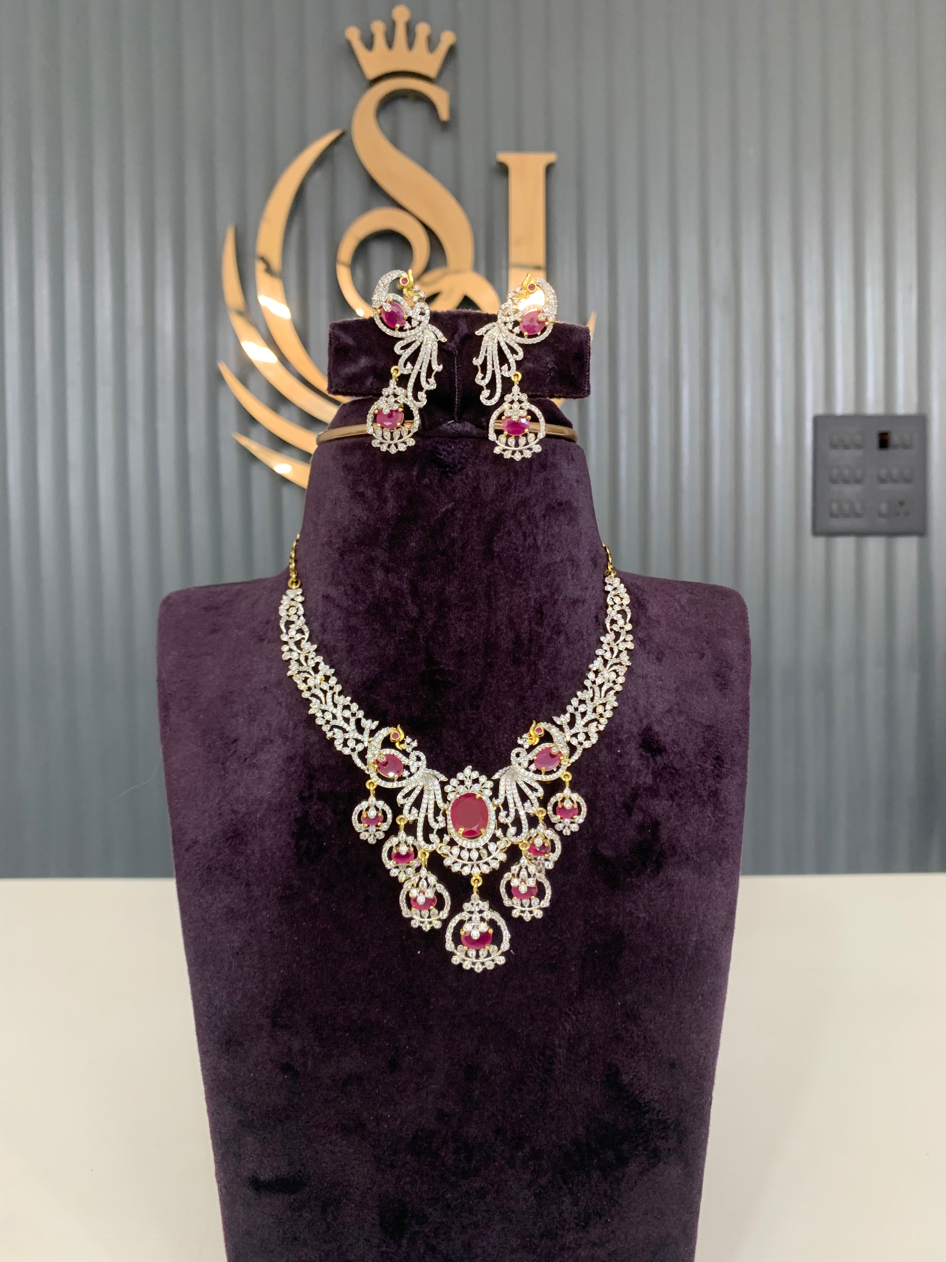 Beautiful GJ polish necklace – Sujatha Gold Covering Works