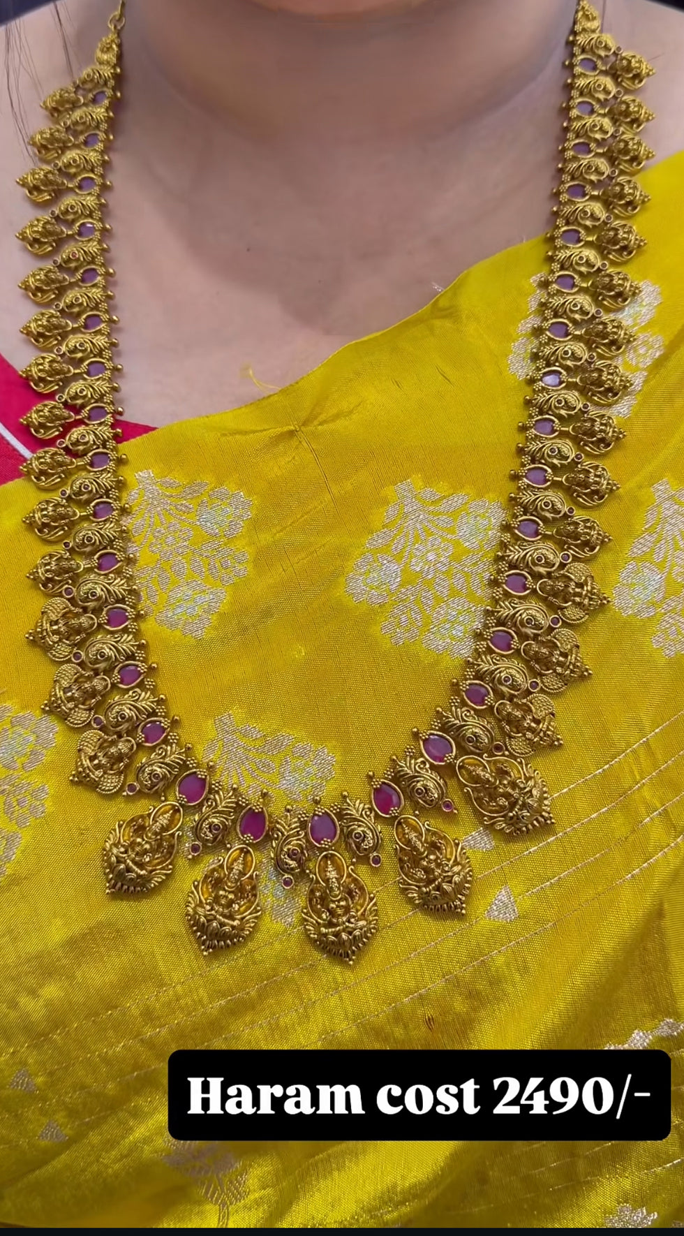 Beautiful long haram – Sujatha Gold Covering Works