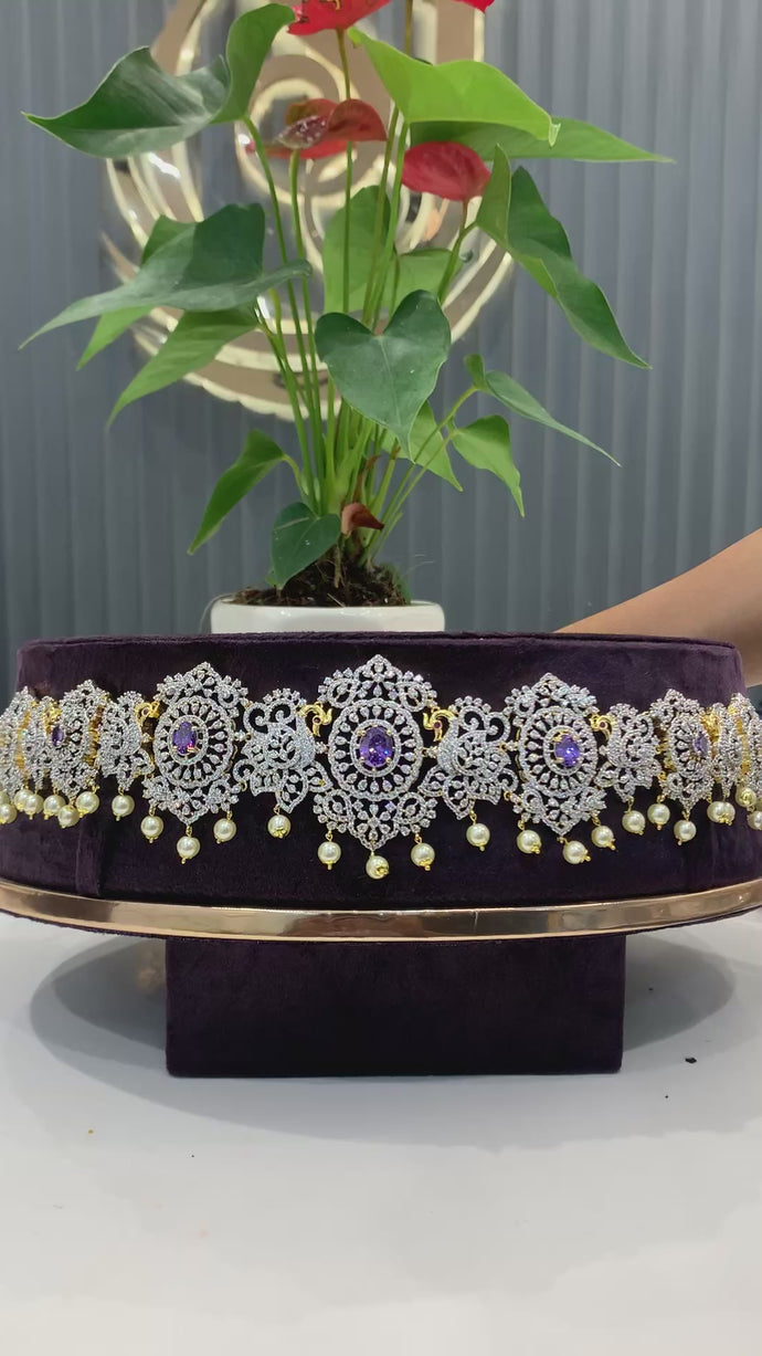 Beautiful Gj chain vadanam – Sujatha Gold Covering Works