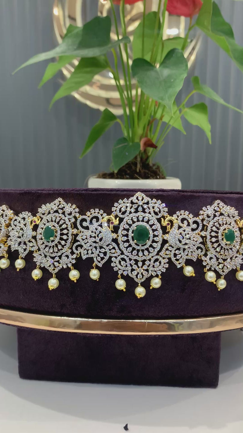 Beautiful Gj chain vadanam – Sujatha Gold Covering Works
